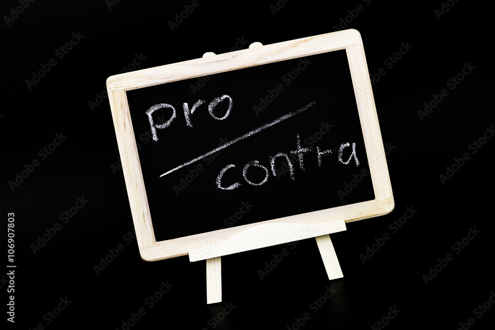 Pro und Contra Stock-Foto | Adobe Stock