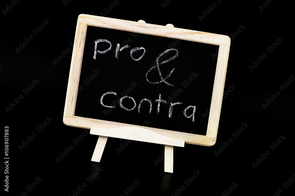 Pro und Contra Stock-Foto | Adobe Stock