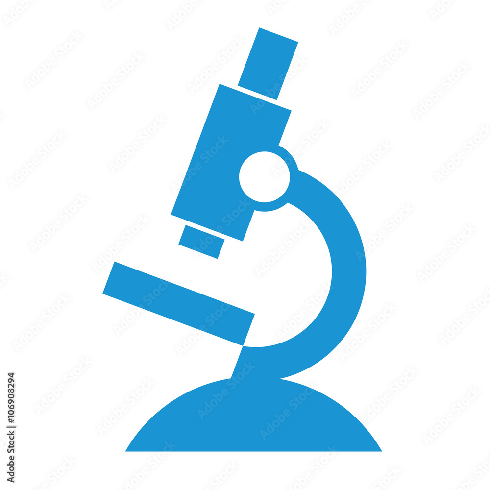 microscope flat icon Stock Vector | Adobe Stock