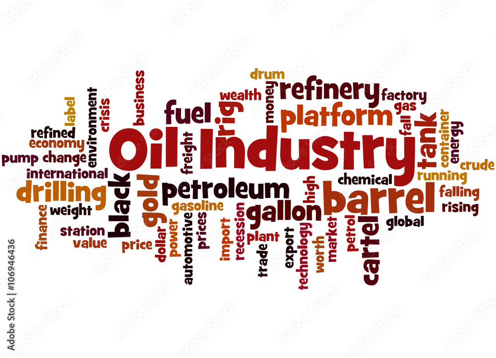 Oil Industry, word cloud concept Stock Illustration | Adobe Stock
