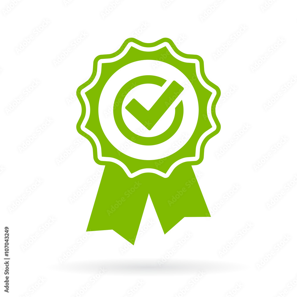 Green approval certificate Stock Vector | Adobe Stock