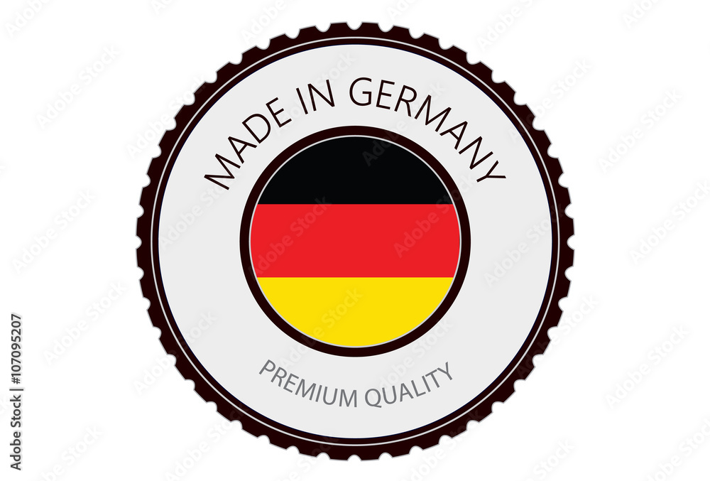Made in Germany Seal, German Flag (Vector Art) Stock Vector | Adobe Stock