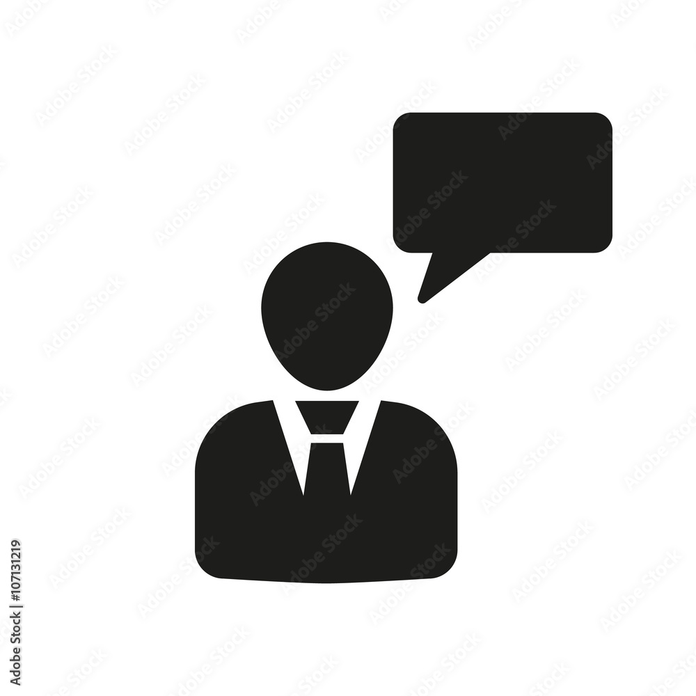 The speaking people icon. Talking and communication, message, speak ...