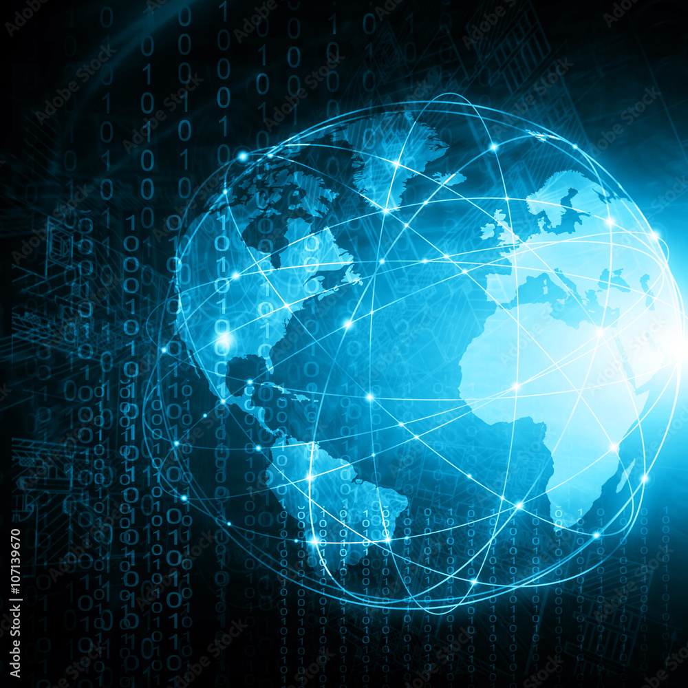 Internet Globe Lines