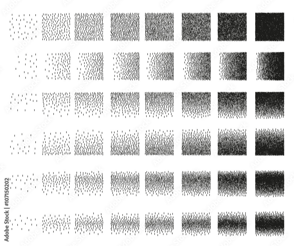 Set of 48 vertical band Stipple pattern for design . Spot engraving to ...