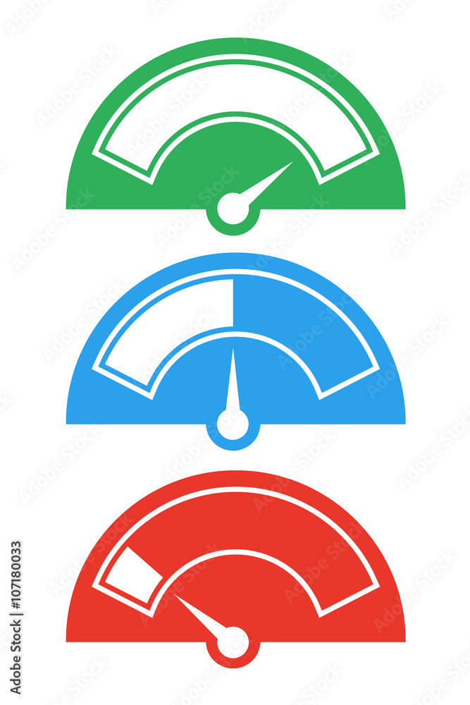 meter needle icons Stock Vector | Adobe Stock