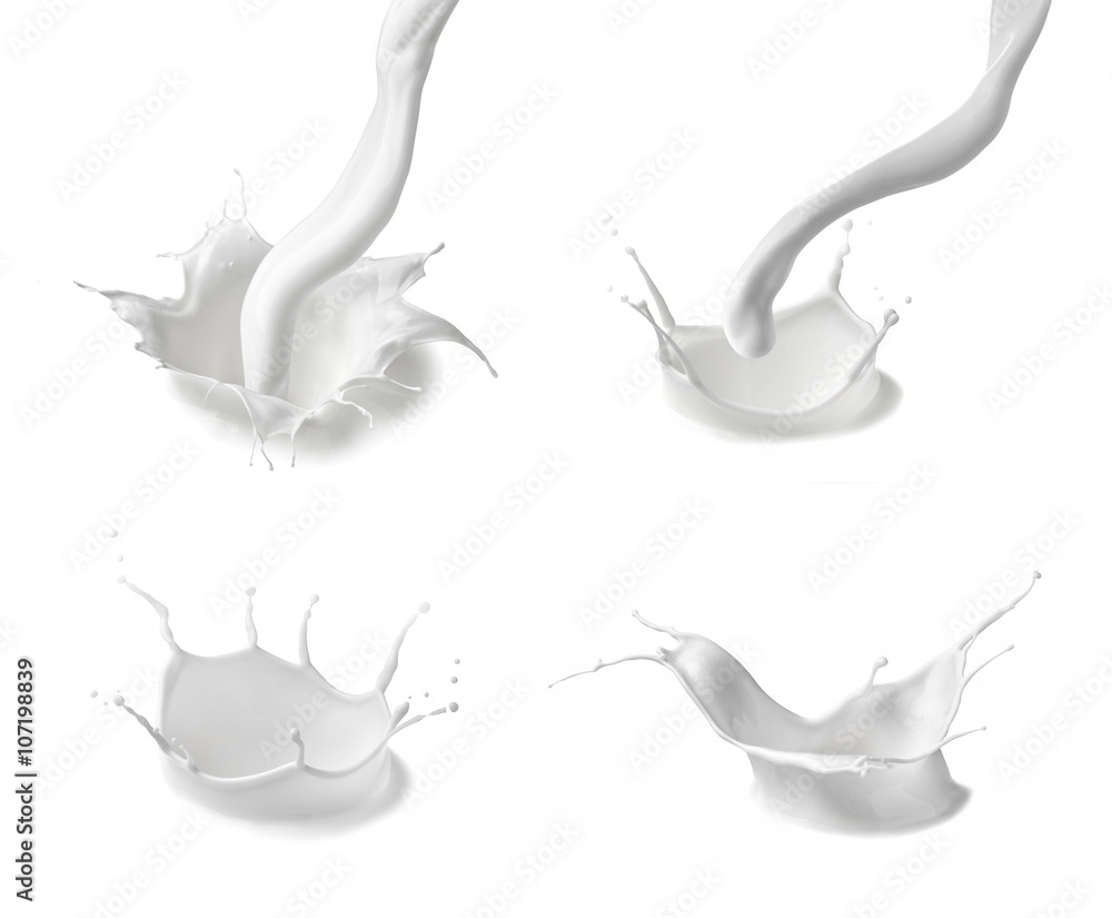 milk splash drop white liquid Stock Photo | Adobe Stock