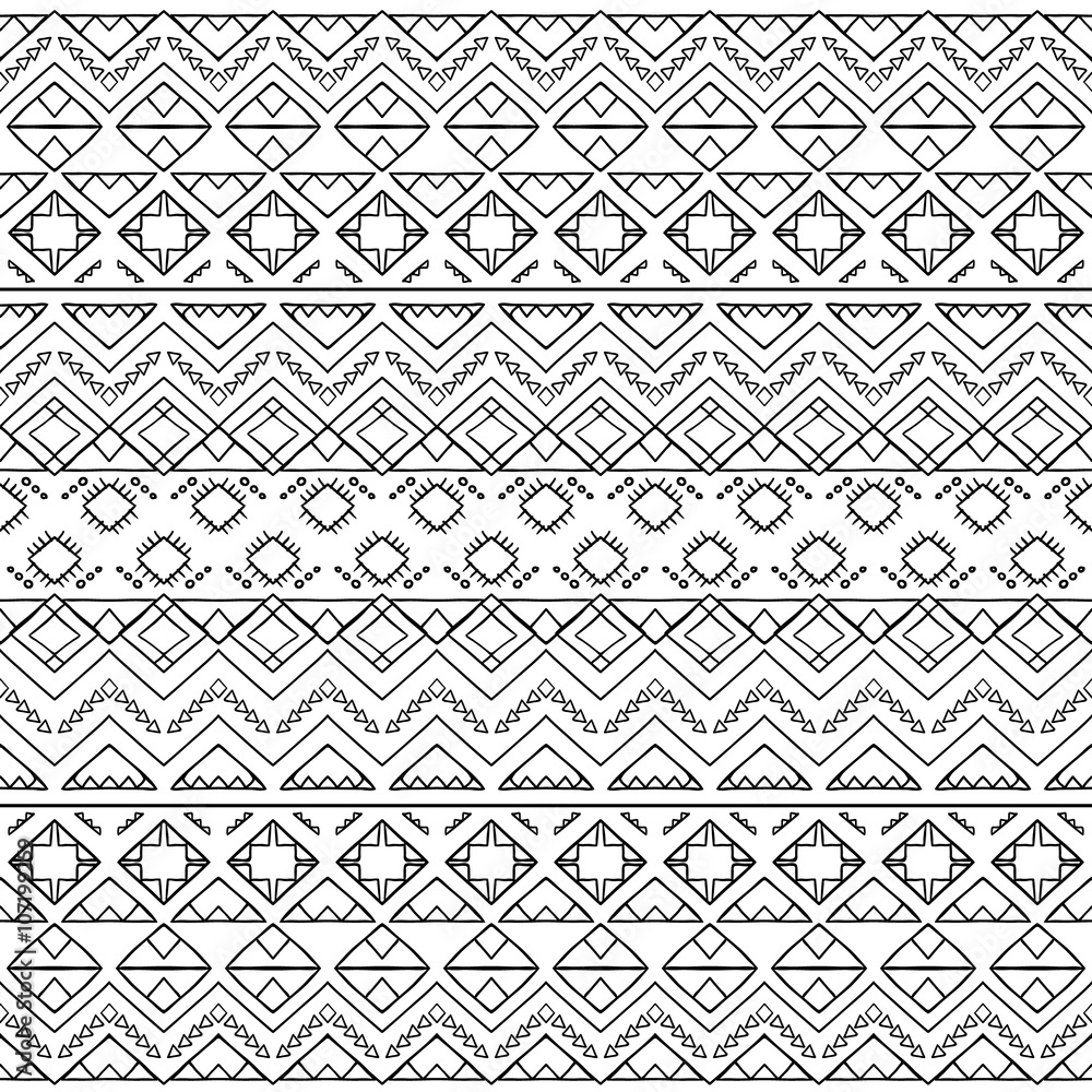 Seamless aztec pattern Stock Vector | Adobe Stock