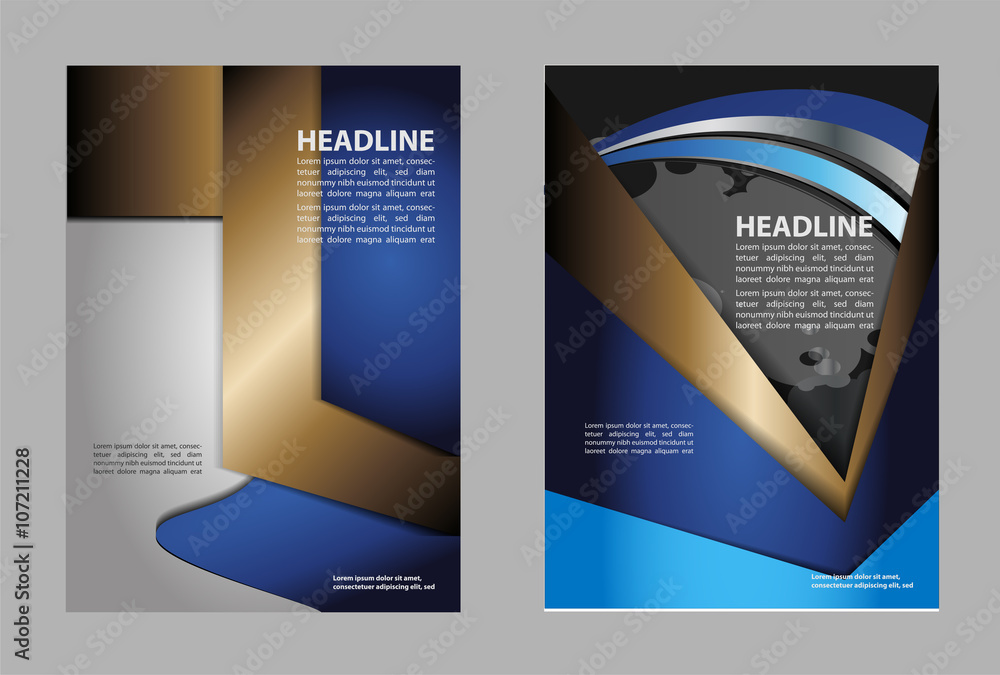 Abstract background with wave - brochure design or flyer Stock Vector ...