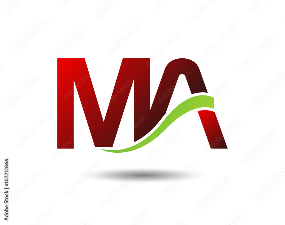 Letter MA logo vector Stock Vector | Adobe Stock