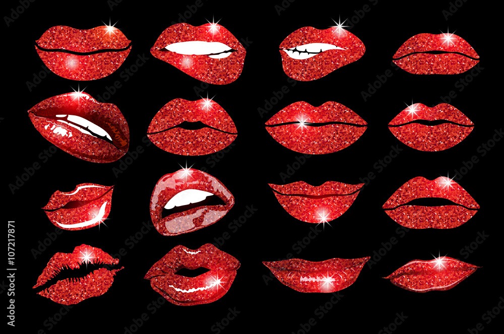 Red Lips Collage