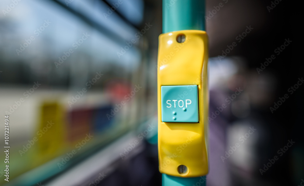 Bus Stop Button Stock Photo | Adobe Stock