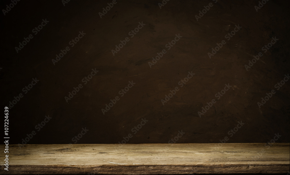 background barrel and worn old table of wood Stock Photo | Adobe Stock