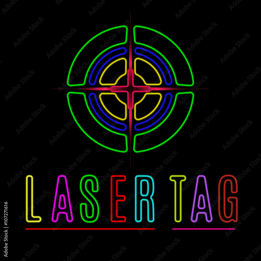 Poster laser tag neon – Wall Art | UkPosters