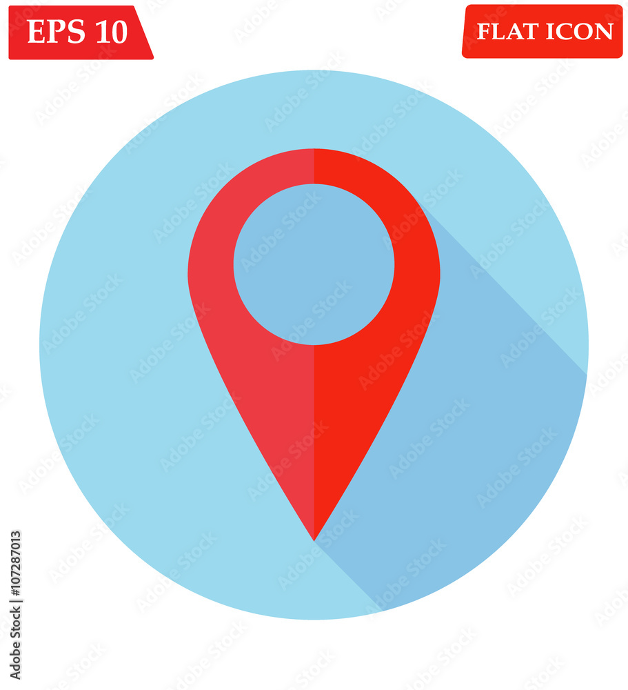 Map pin icon Stock Vector | Adobe Stock