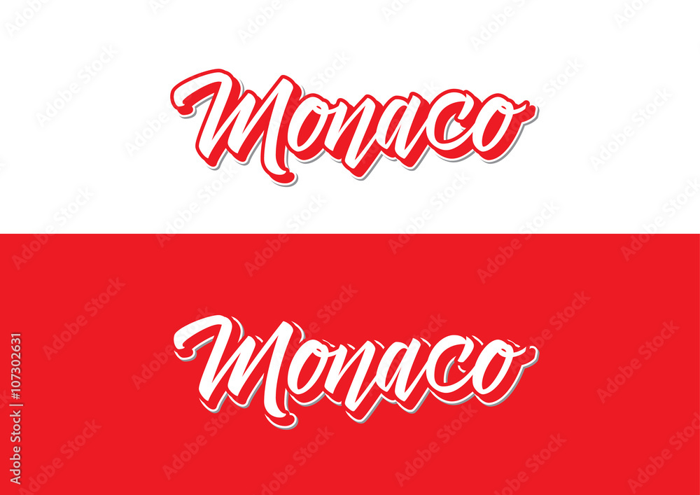 Monaco Font Stock Vector | Adobe Stock