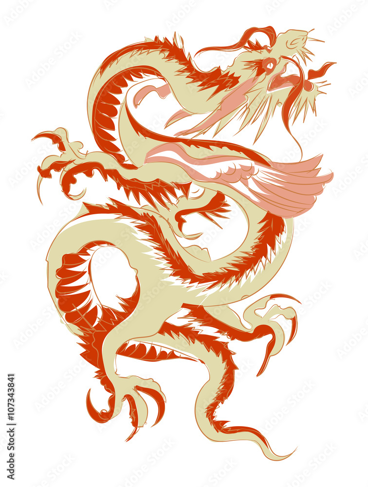 Tribal Chinese Dragon Tattoos