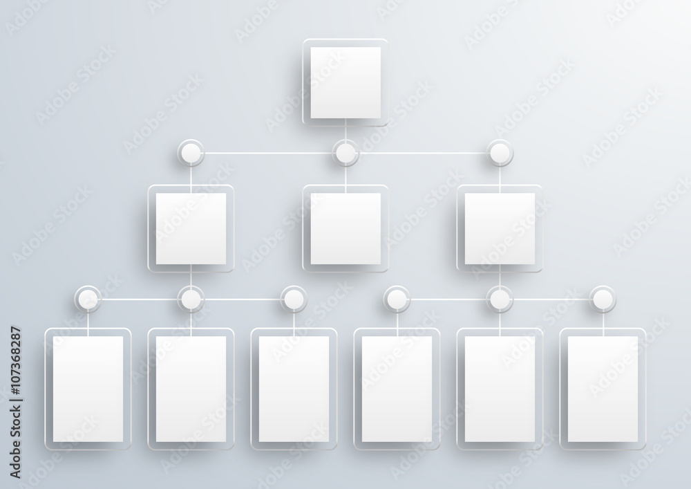 Vetor de Crystal White Label, Organization Chart #Vector Background do ...