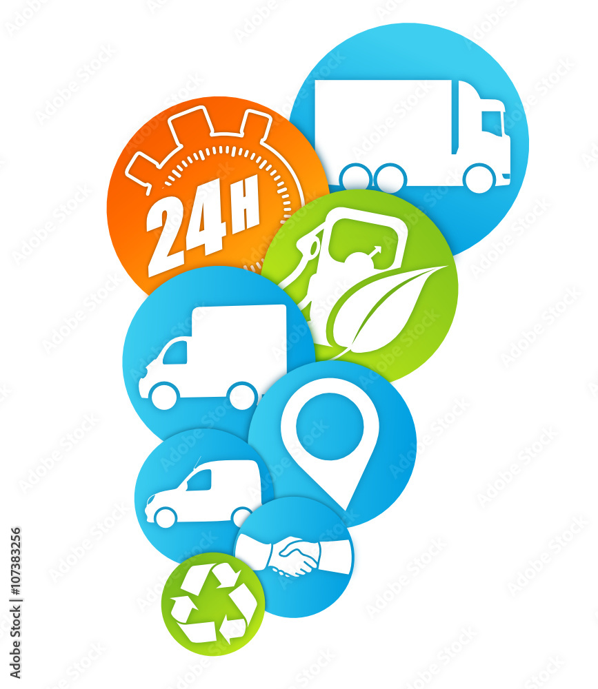 logo transport routier Stock Vector | Adobe Stock