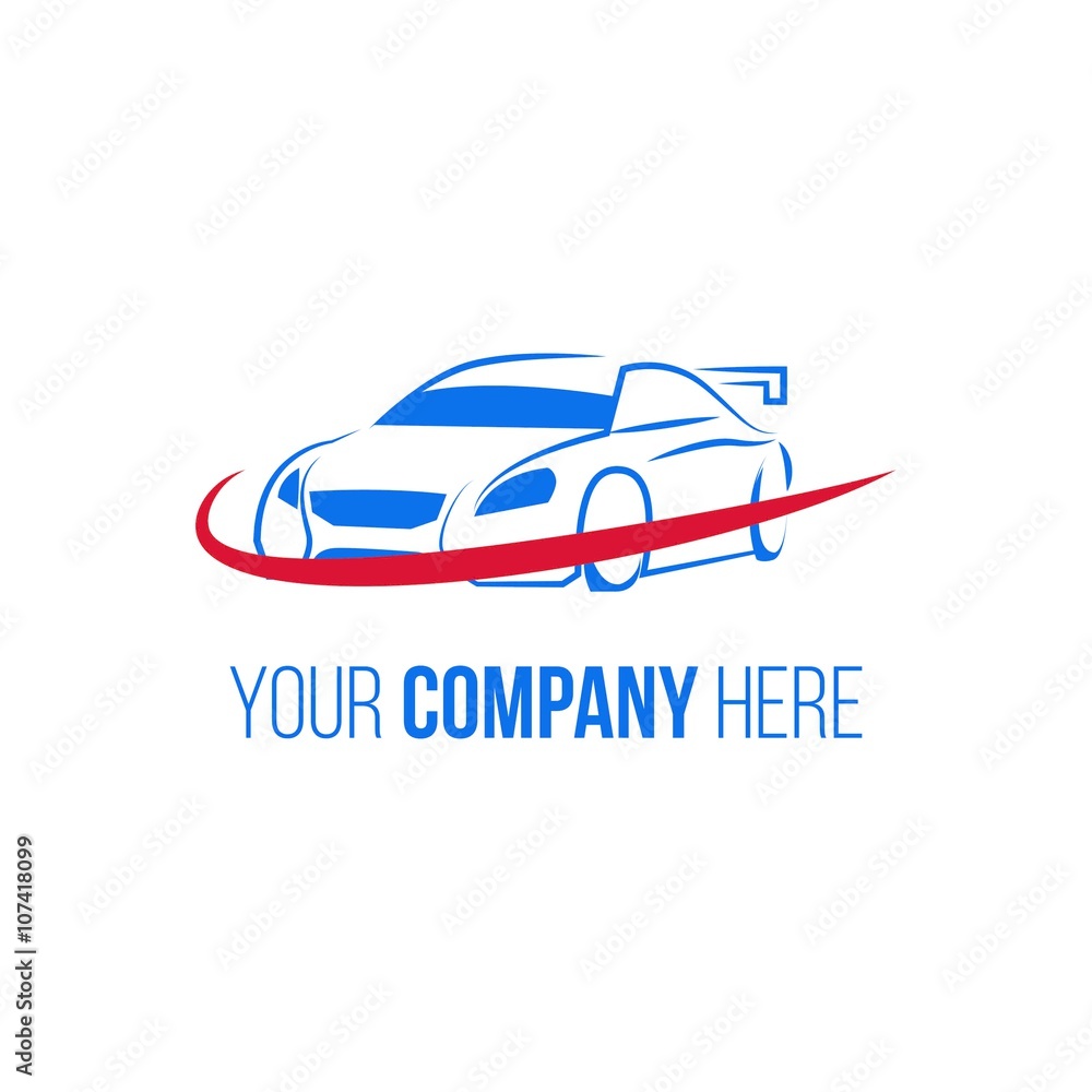 car race logo icon Vector Stock Vector | Adobe Stock