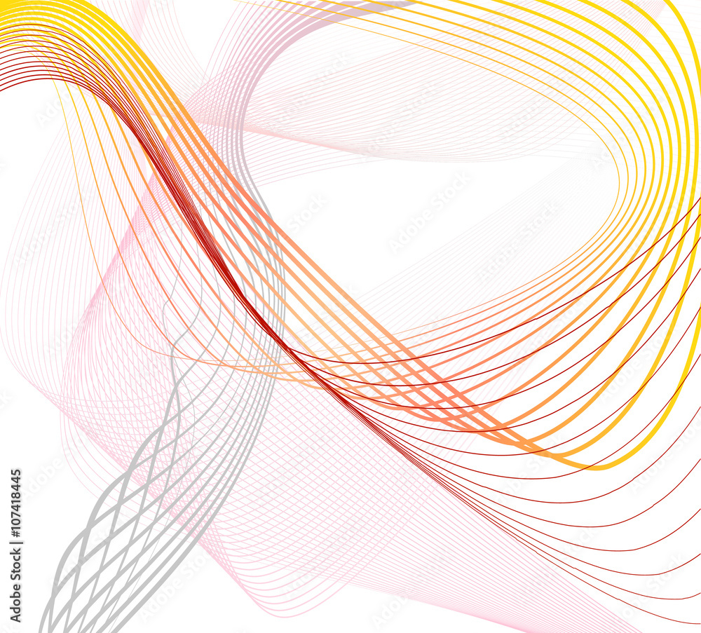 colorful smooth wavy lines, wave backround for presentation fash Stock ...