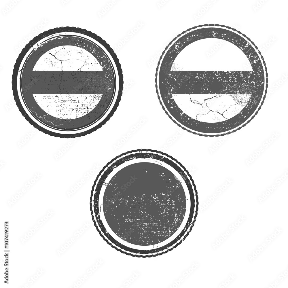 grunge stamp template with textures vector Stock Vector | Adobe Stock