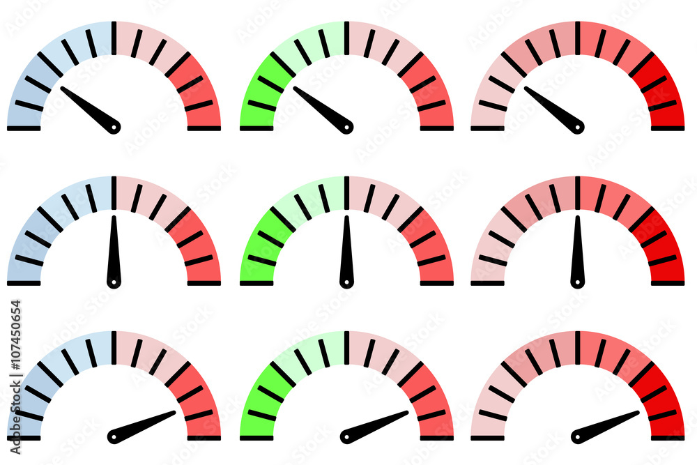 Universal measuring dial for speedometer, tamperature gauge. Semi ...