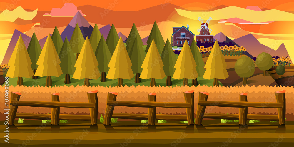 Farm Game Background Stock Vector | Adobe Stock