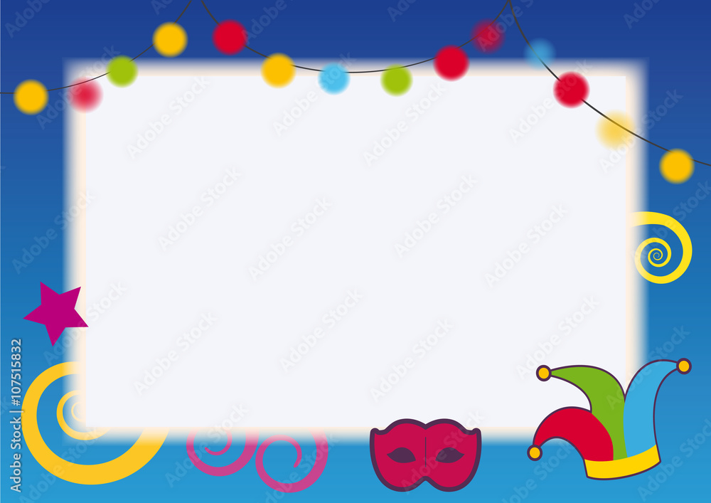 Blank Carnival Invitations