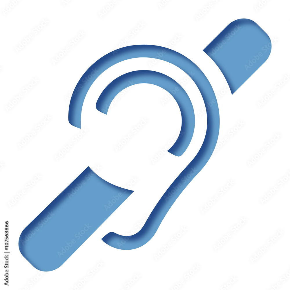 Logo handicap auditif. Stock Vector | Adobe Stock