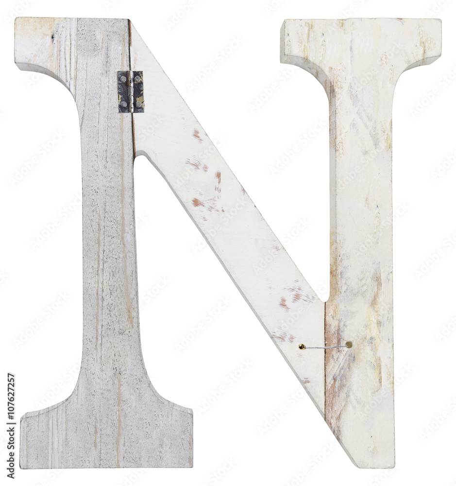 letter n isolated on white background 스톡 사진 | Adobe Stock