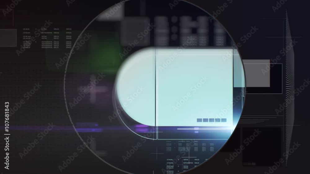 Vidéo Stock Abstract text code and solids flat animation for titles and ...