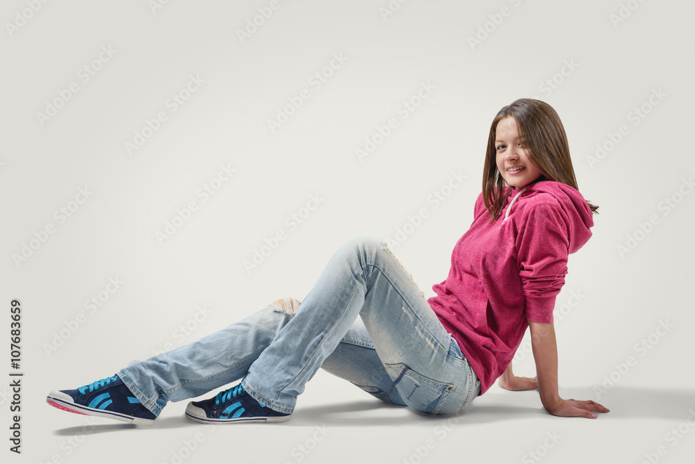 Girl With Guy Leaning Over