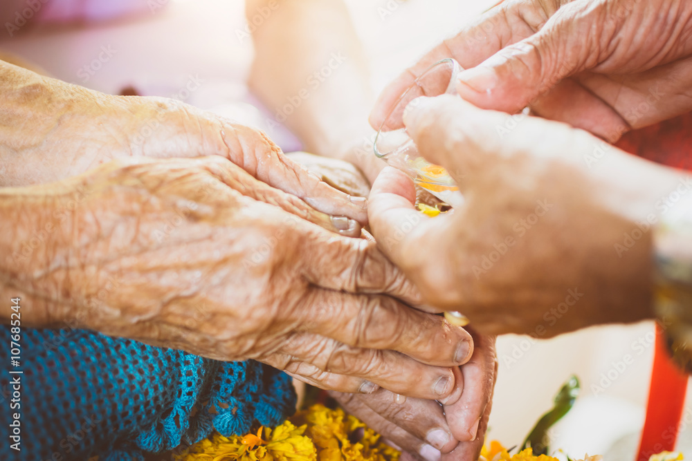 Thai songkran festival and color tone effect Stock Photo | Adobe Stock