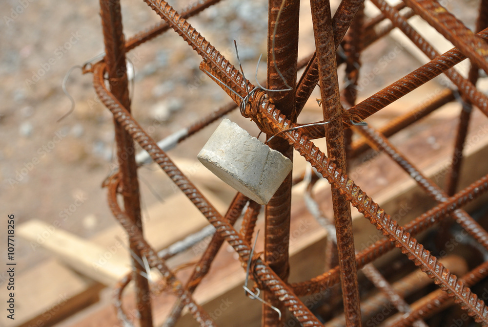 Hot rolled deformed steel bars or steel reinforcement bar. The ...