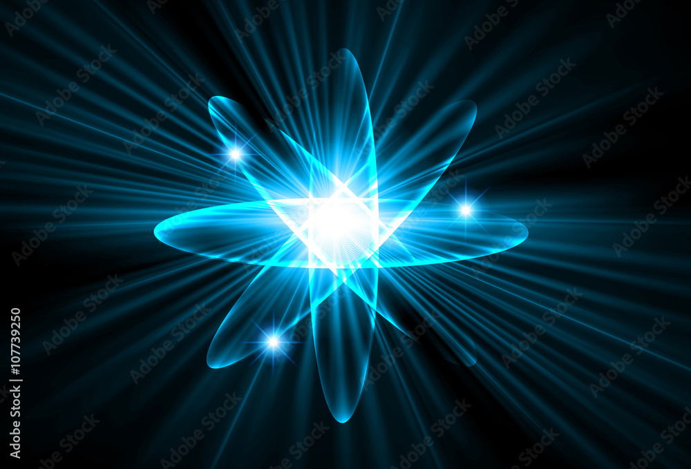 Nuclear,proton,neutron, nucleus. atom. molecular, Light Abstract ...