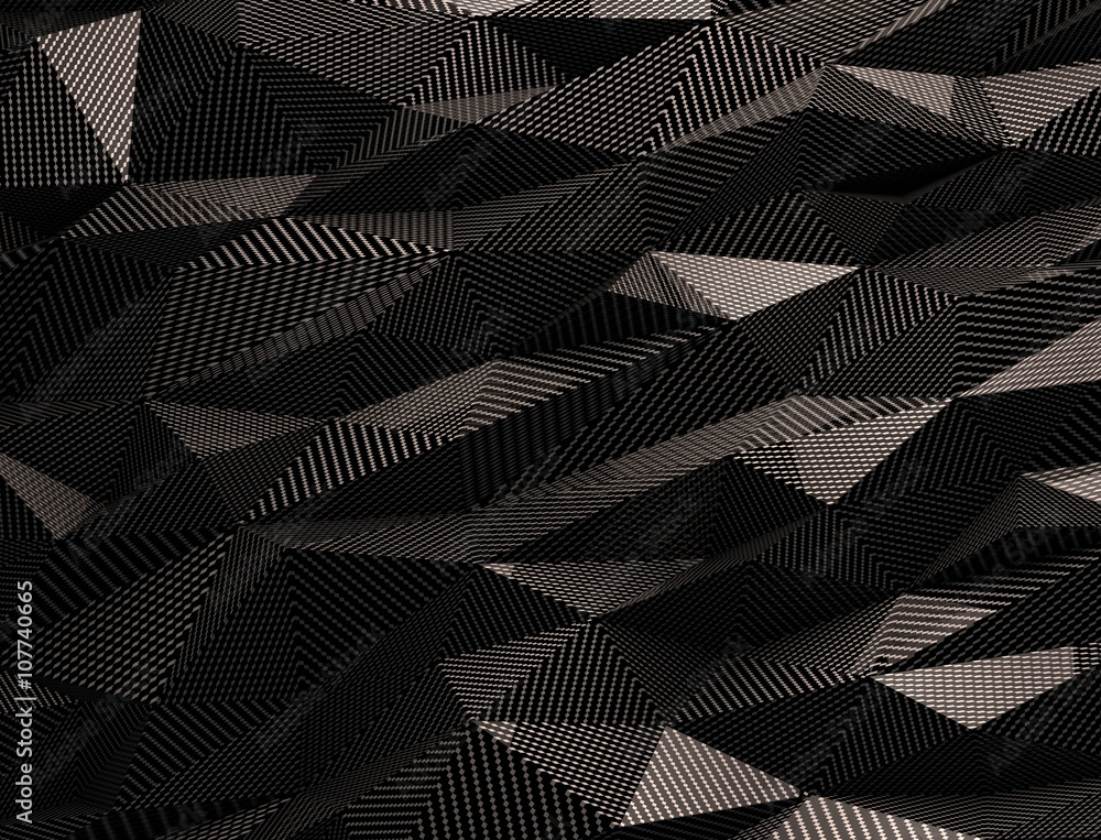 Carbon Fiber Polygonal Abstract Background Stock Illustration | Adobe Stock