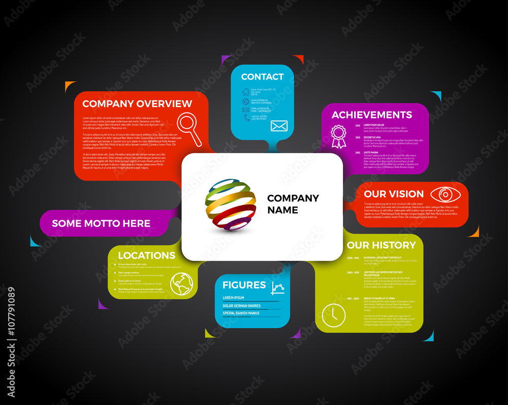 Vector Company infographic overview design template Stock Vector ...