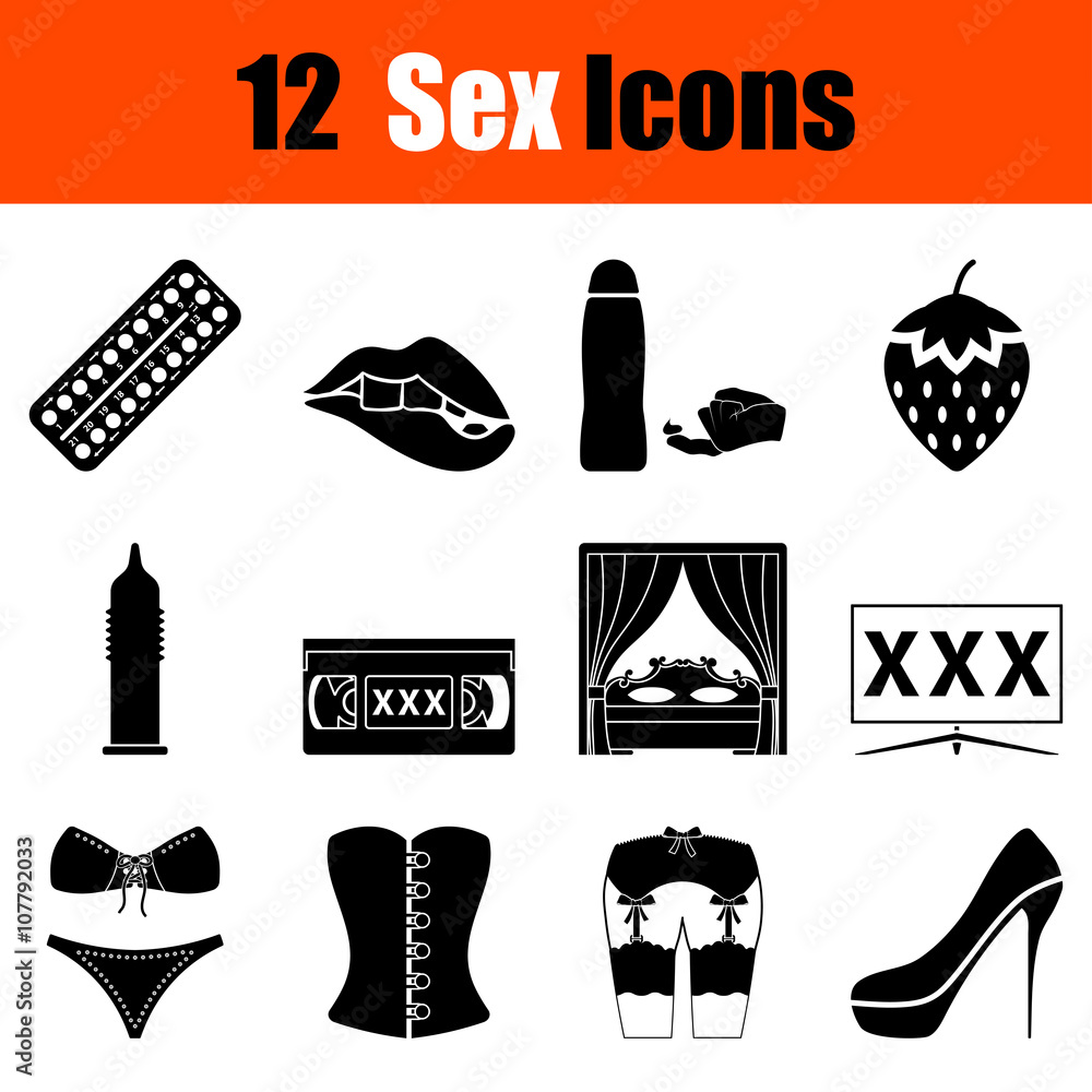 Set Of Sex Icons Stock Vektorgrafik Adobe Stock