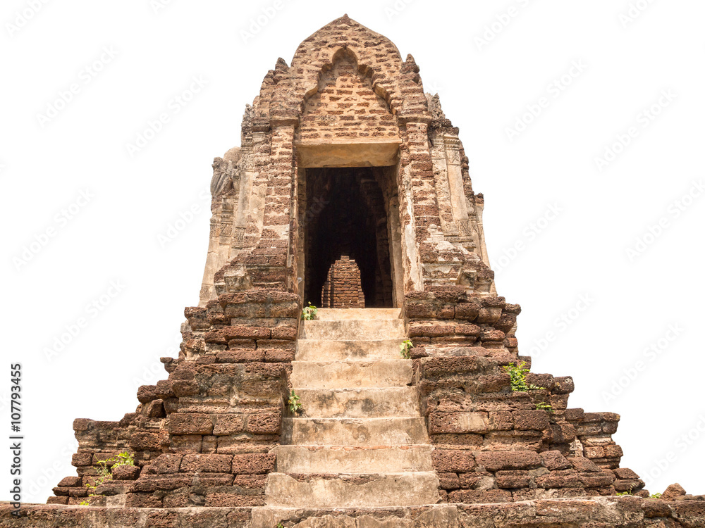 Archaeological site on white background Stock Photo | Adobe Stock
