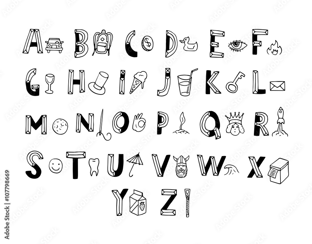 Cute Alphabet Designs