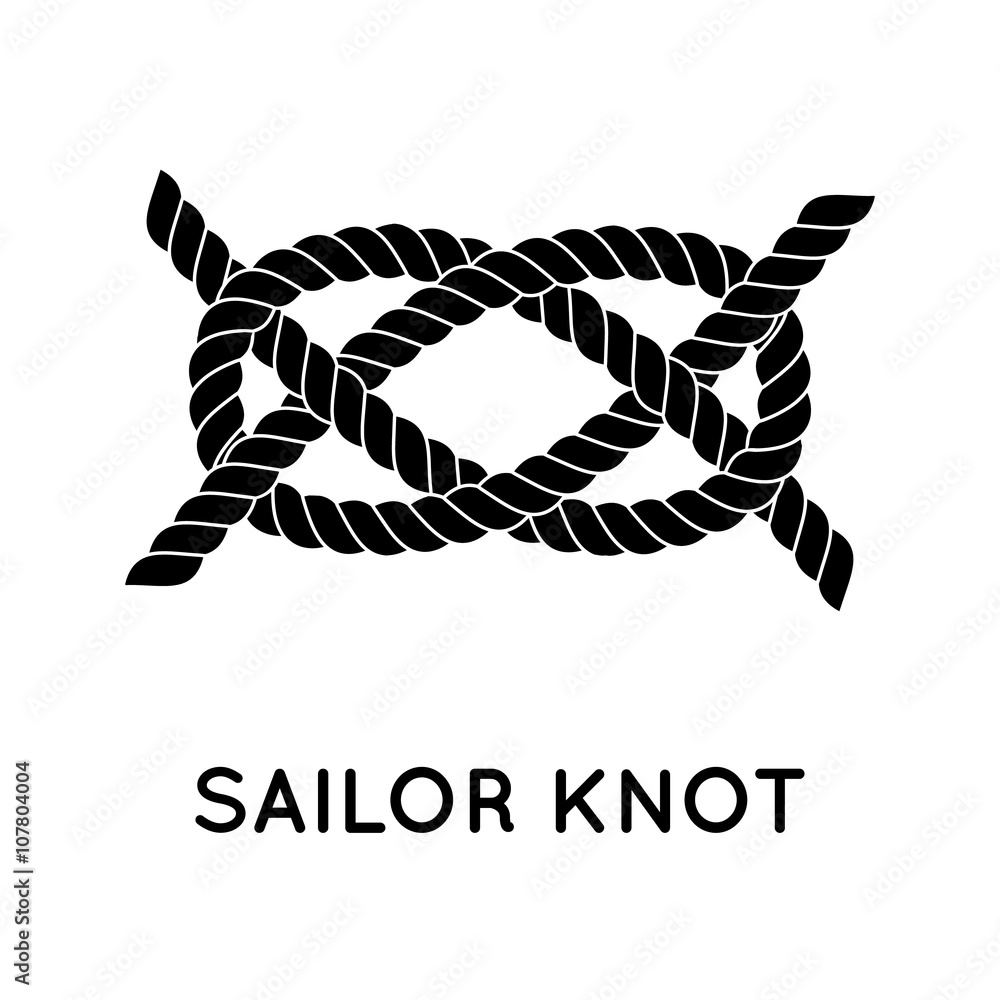 Sailor rope knot Stock Vector | Adobe Stock
