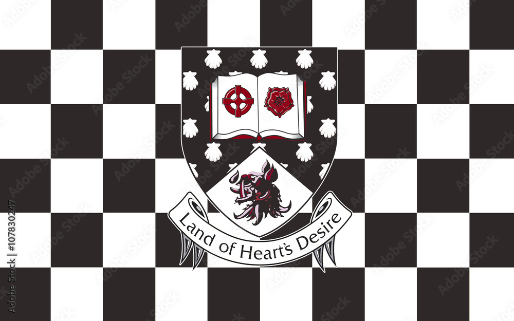 Flag of County Sligo is a county in Ireland Stock Photo | Adobe Stock