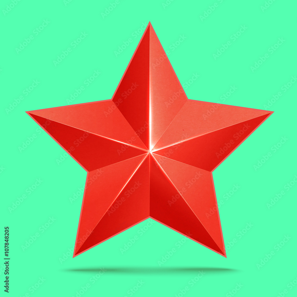 Realistic red star. Award winner. Good job. The best reward. bulk red ...