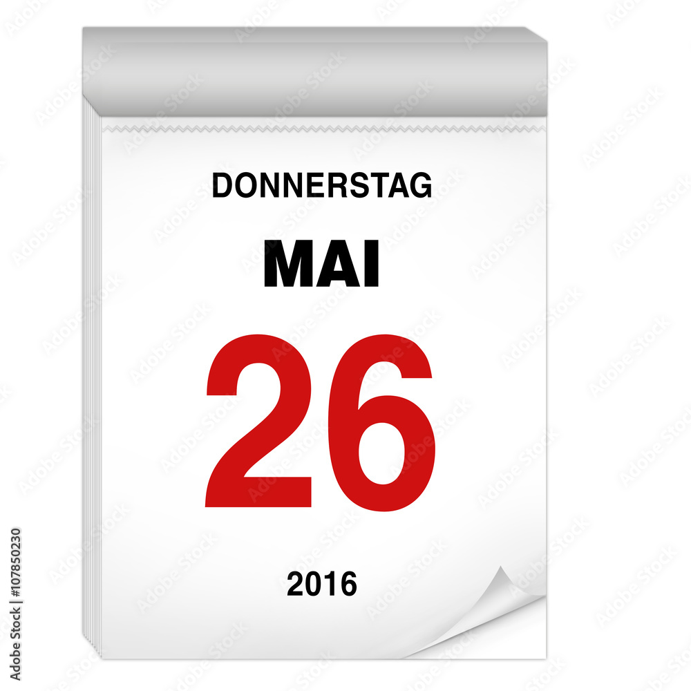 26 Mai Kalender Stock-Illustration | Adobe Stock