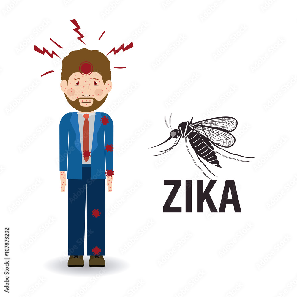 the Zika virus design vector de Stock | Adobe Stock