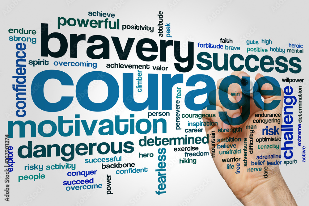 Courage Word Cloud