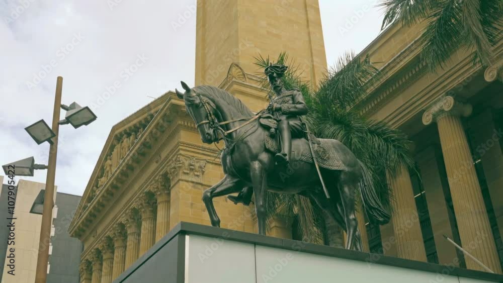 Statue of King George V in Front of Museum of Brisbane , King George ...