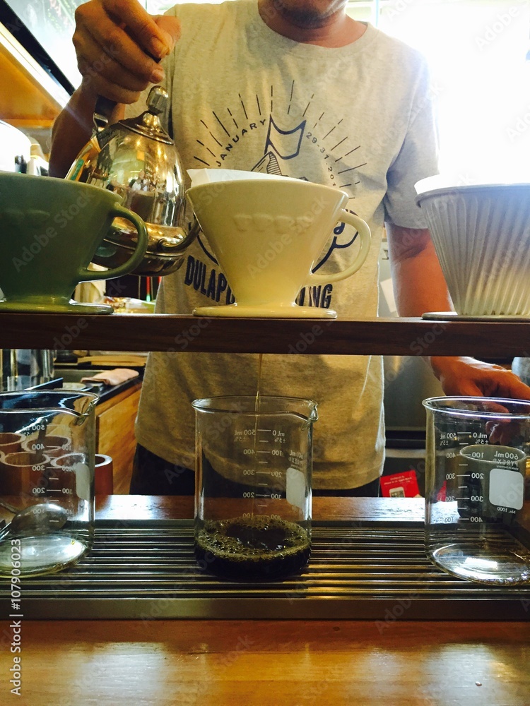 making drip coffee Stock Photo | Adobe Stock