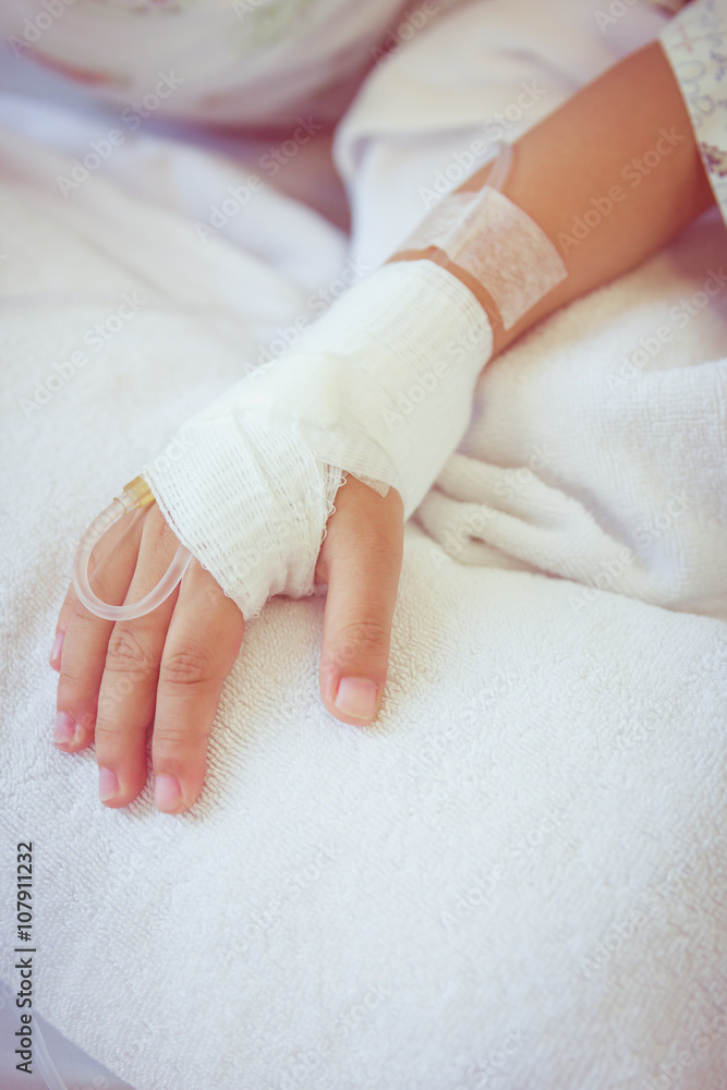 Intravenous Drip In Hand